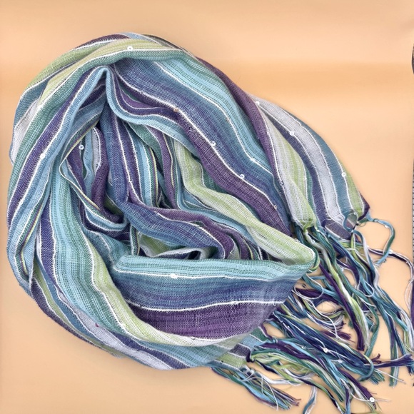 Cejon | Accessories | Gorgeous Subtly Sparkling Zencolored Scarf Shawl ...